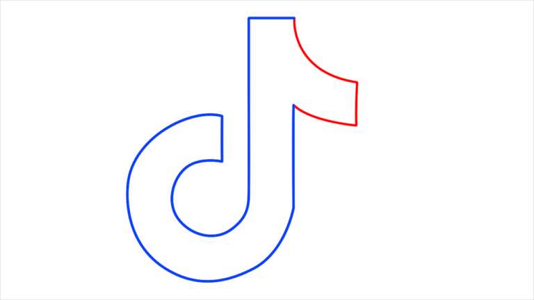 How To Draw Tiktok Logo Step By Step 5 Easy Phase